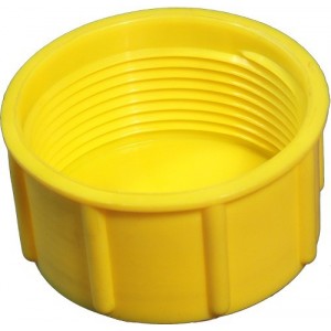 Plastic threaded caps M16x1 - Yellow