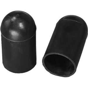 Plastic caps with ID. 3,2 Ht. 12,7 mm - Black EPDM